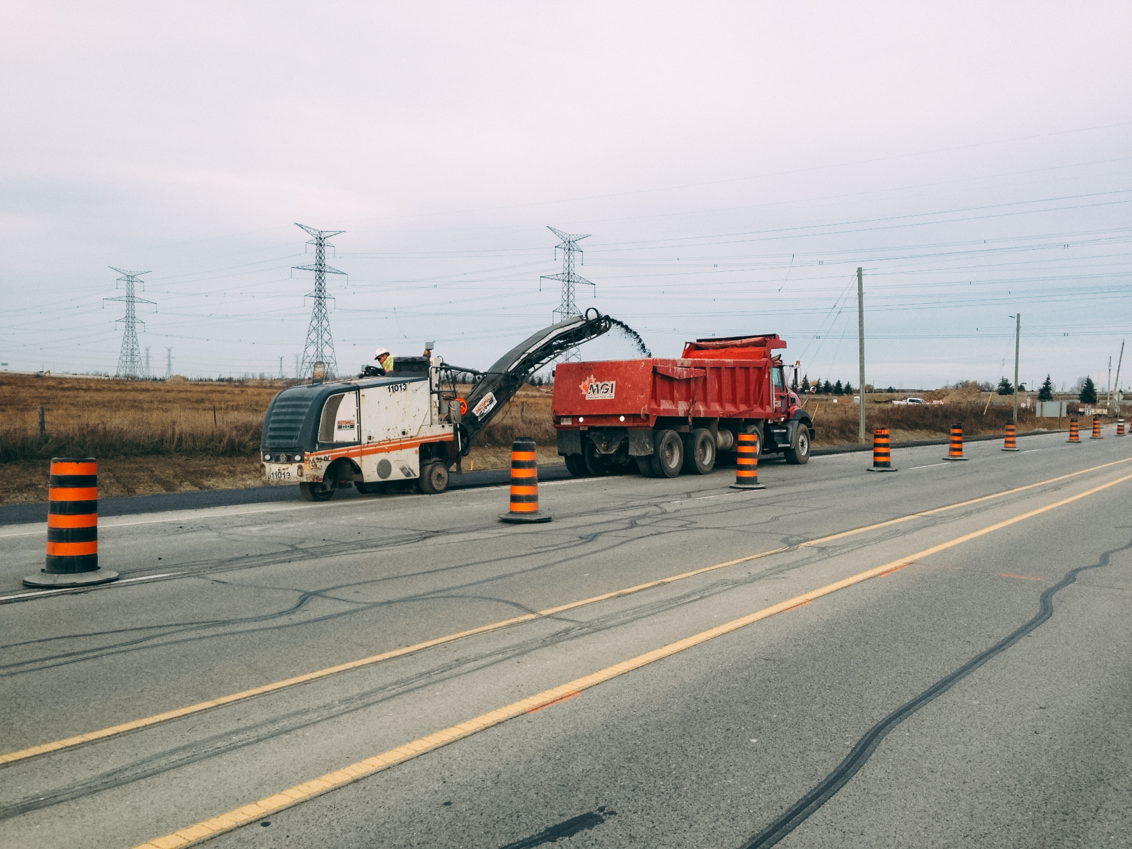 407 ETR Turning Lane Construction | MGI Construction